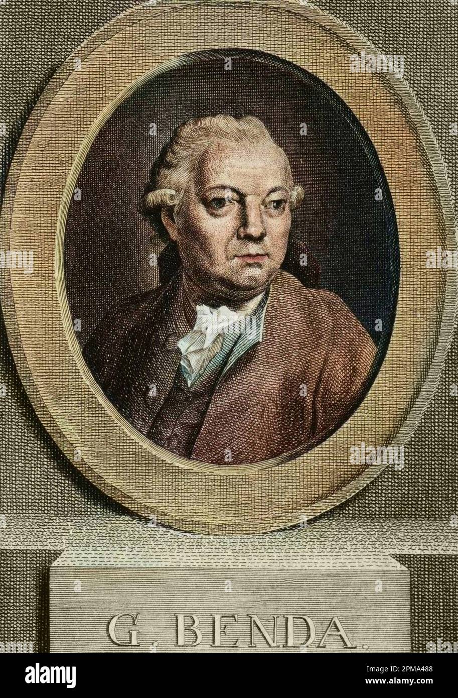 Portrait of Jiri Antonin Benda or Georg Anton Benda (1722 - 1795 ...