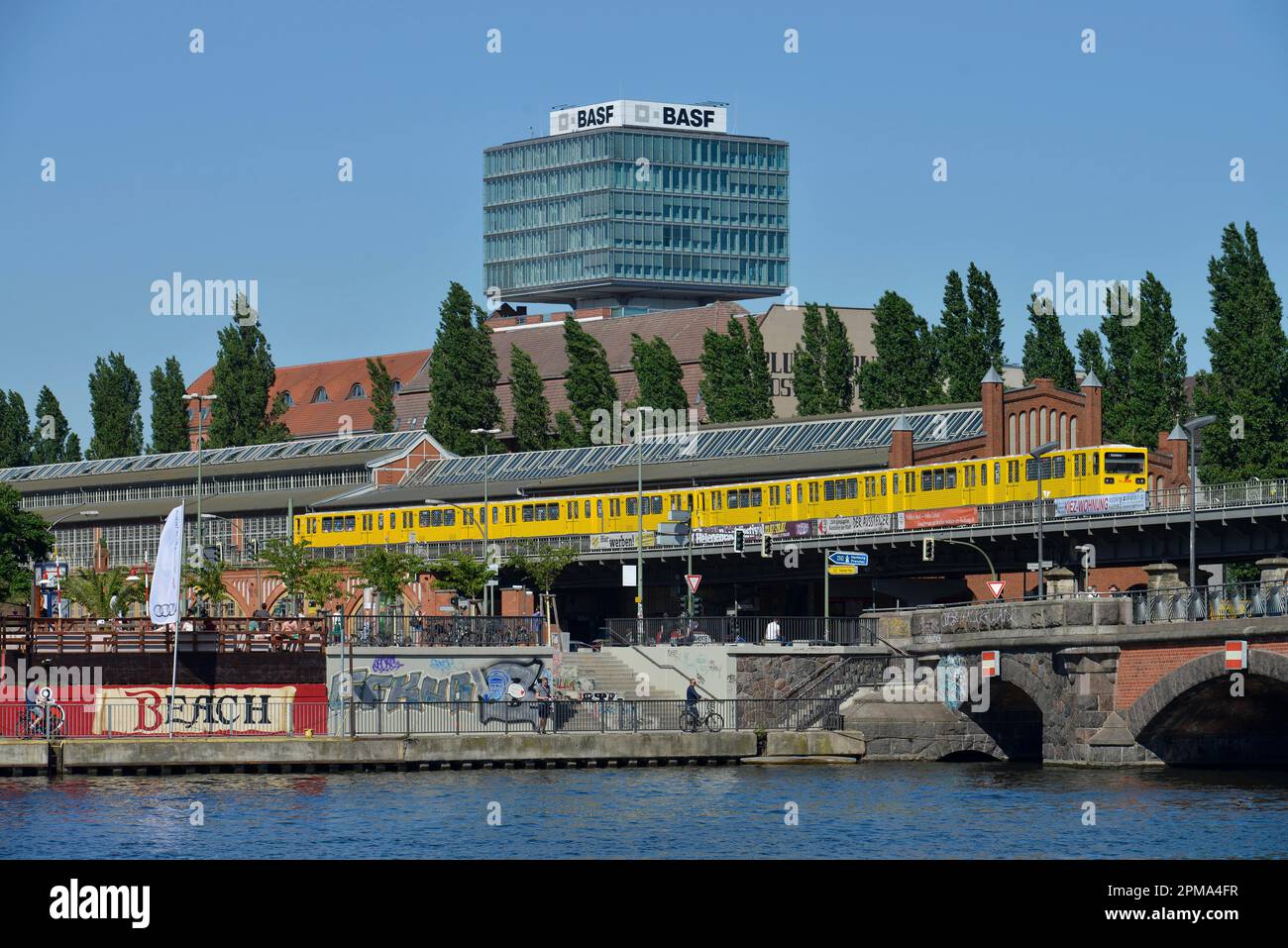 Narva Tower, Oberbaumcity, Friedrichshain, Berlin, Germany Stock Photo ...