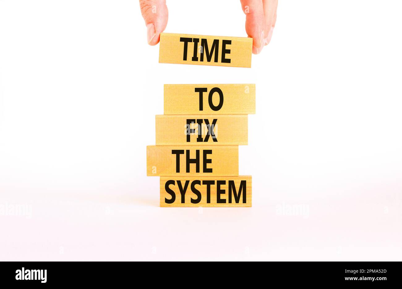 Time to fix the system symbol. Concept words Time to fix the system on ...