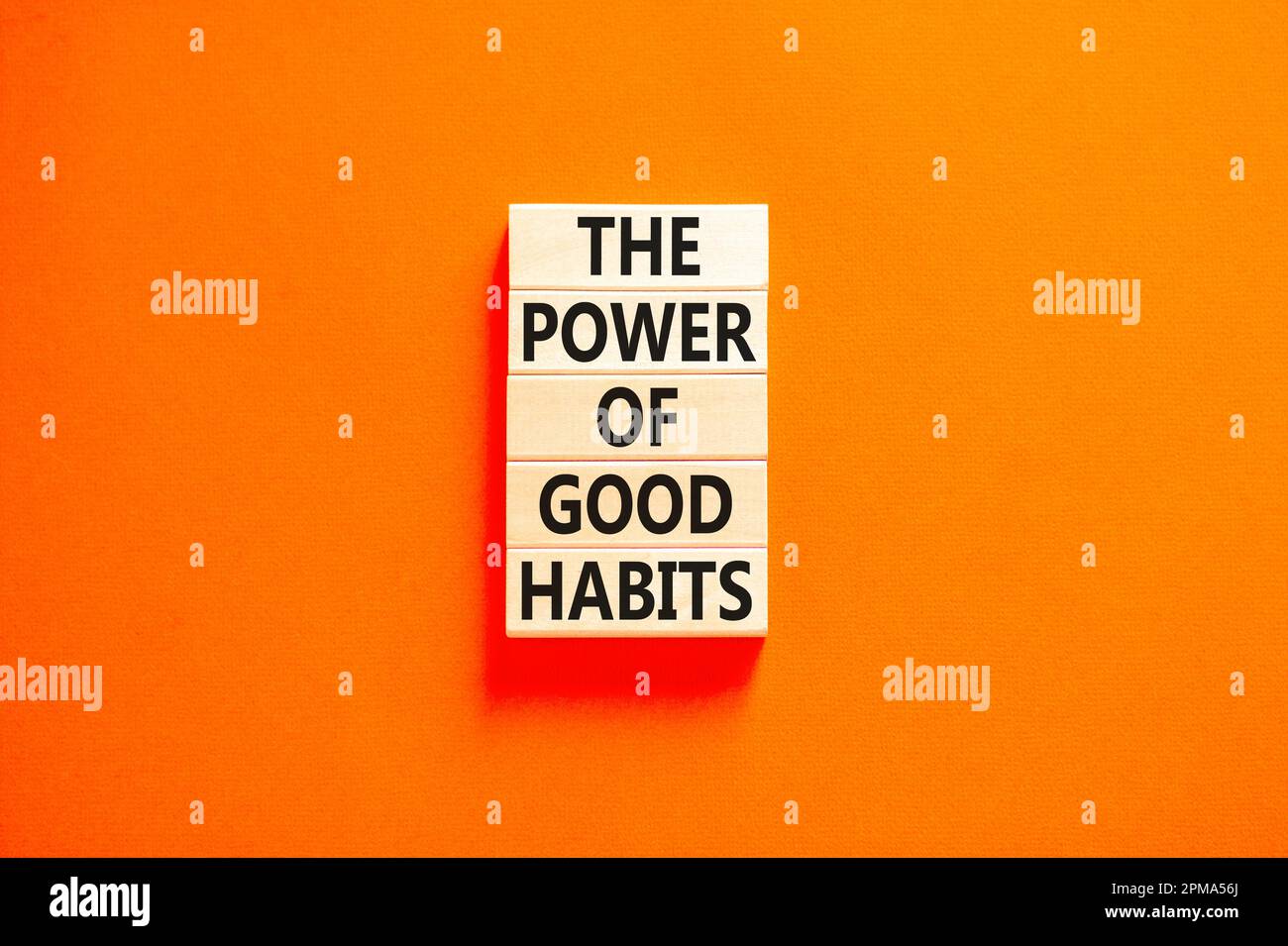 The power of good habits symbol. Concept words The power of good habits ...