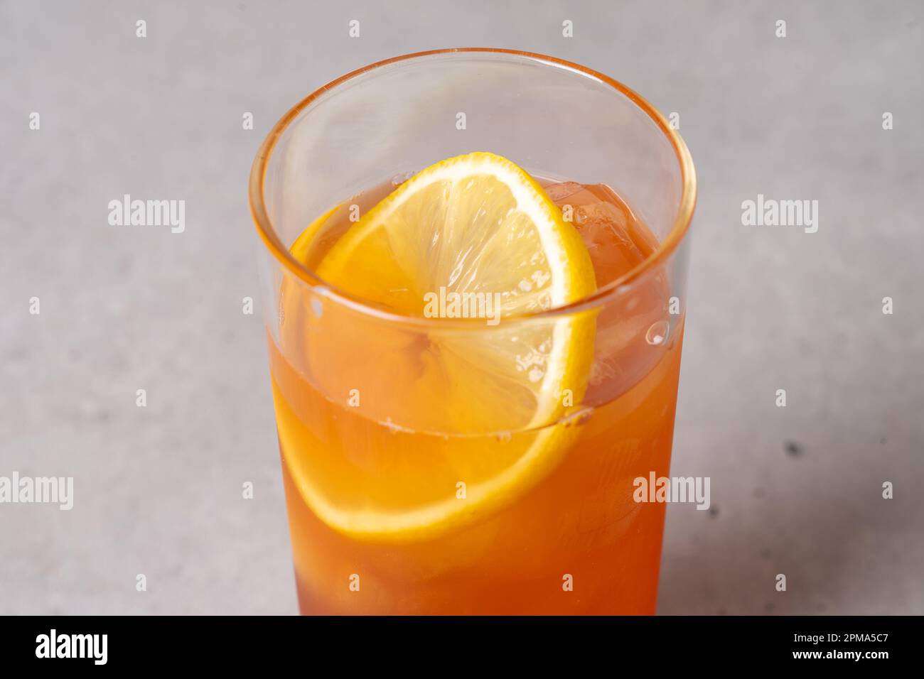 Korean style food drink Signature Lemon Tea ICE Stock Photo - Alamy