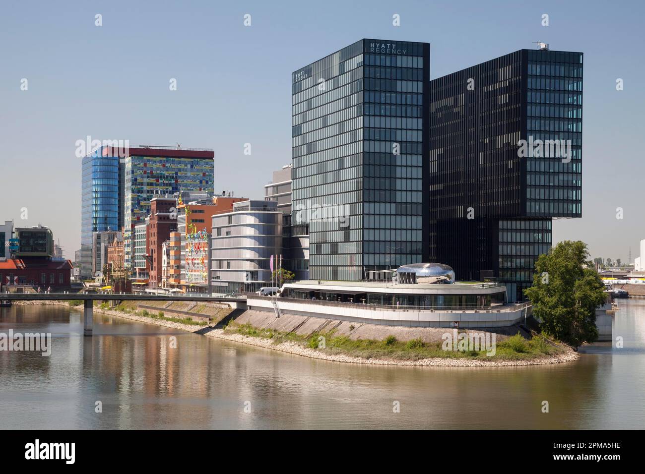 Hyatt Regency Hotel, Medienhafen, Duesseldorf, North Rhine-Westphalia ...