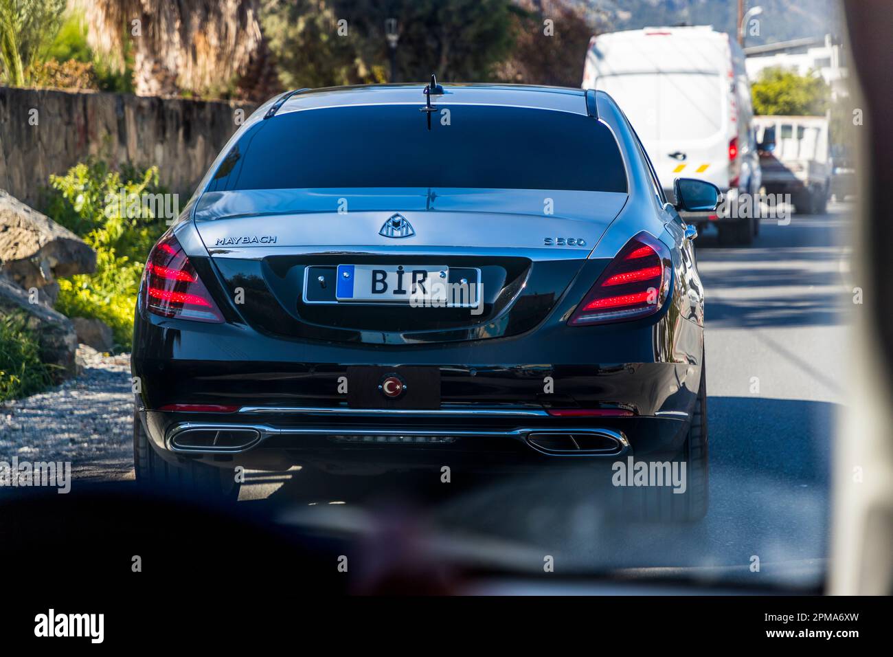 The car with the fake northern Cypriot license plate (with the ...