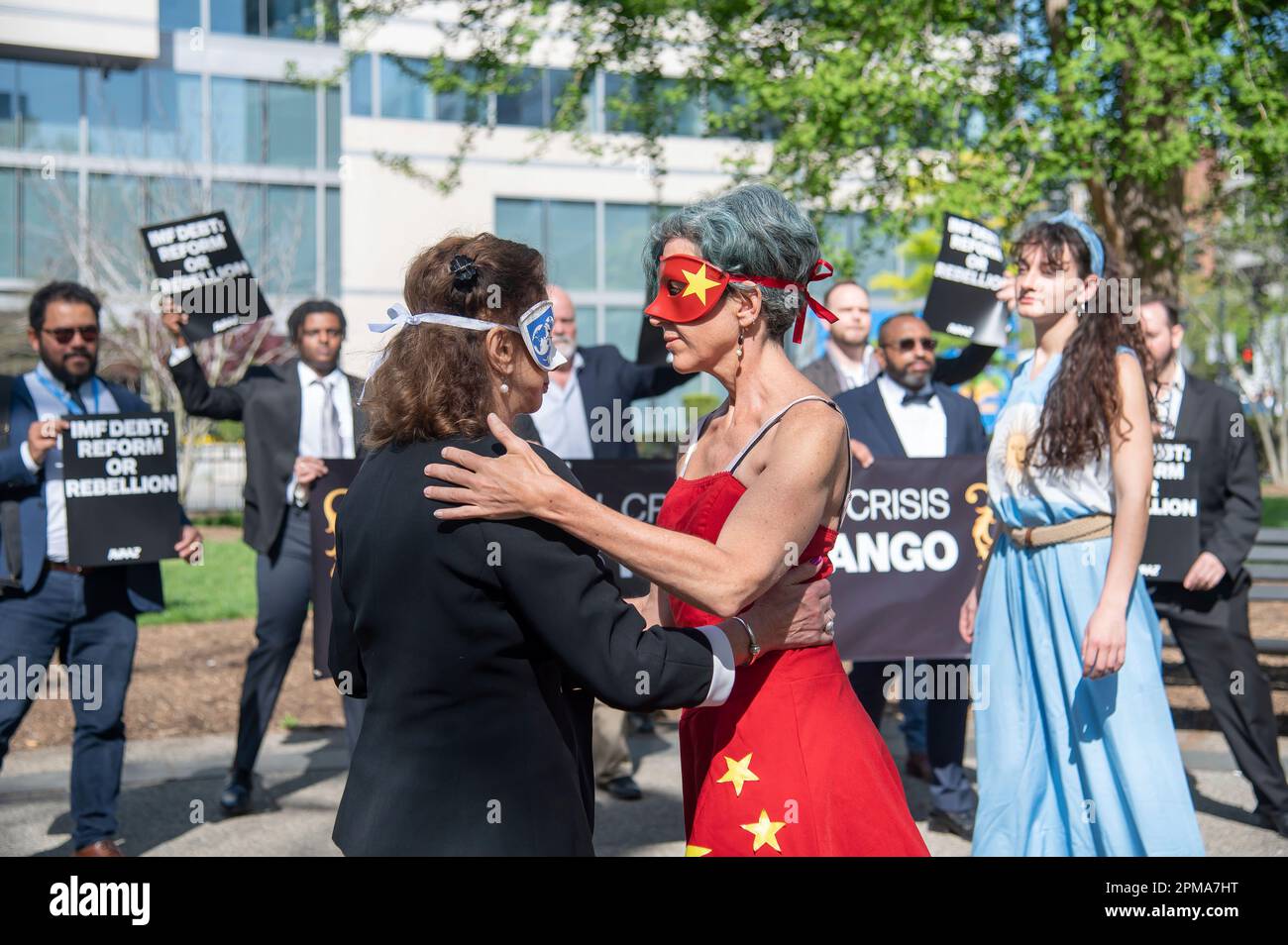 IMAGE DISTRIBUTED FOR AVAAZ – Two Avaaz dancers impersonate China and ...