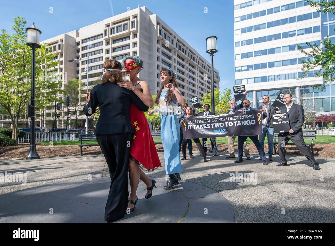 IMAGE DISTRIBUTED FOR AVAAZ – Two Avaaz dancers impersonate China and ...