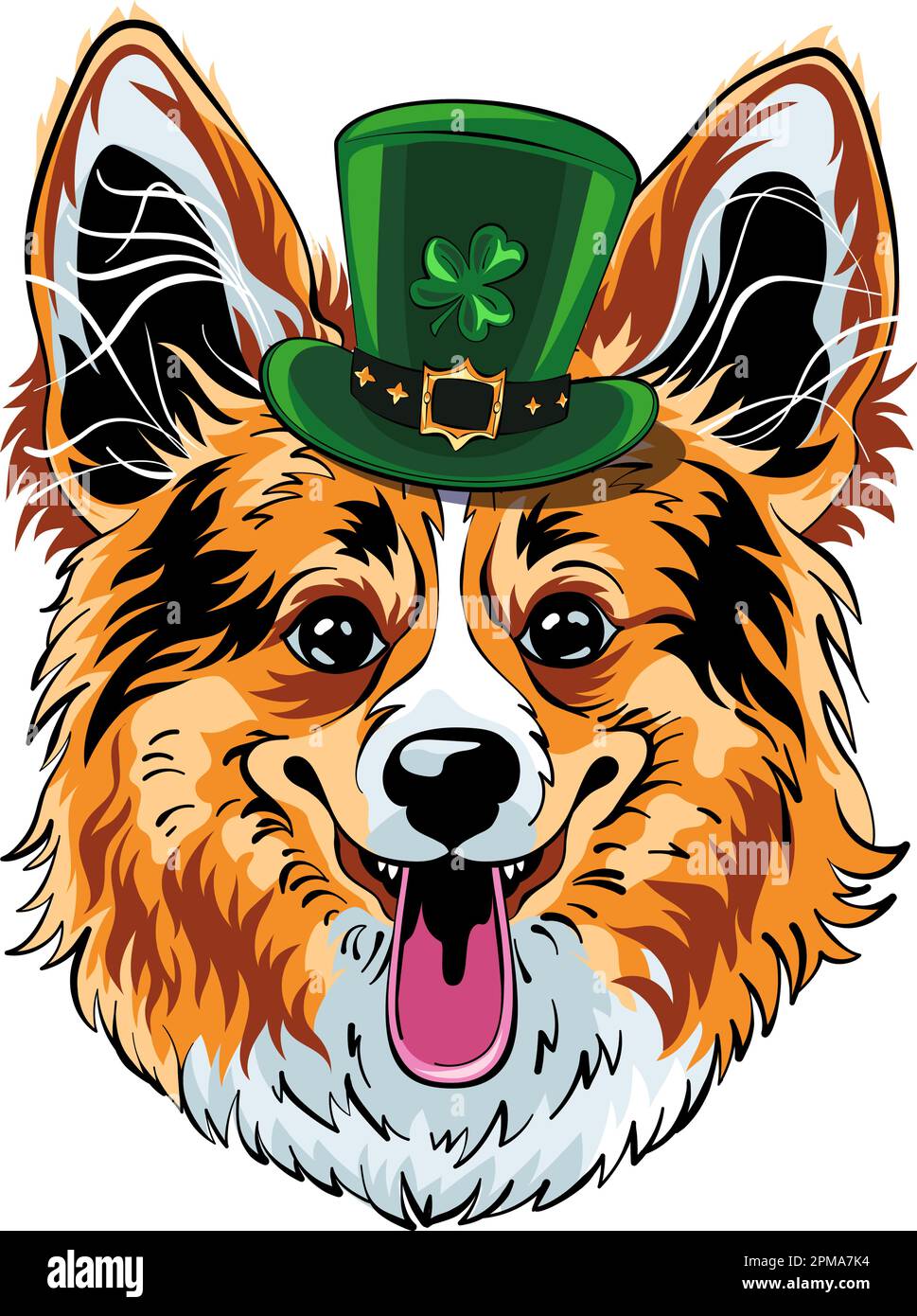 Dog in ireland Stock Vector Images - Alamy