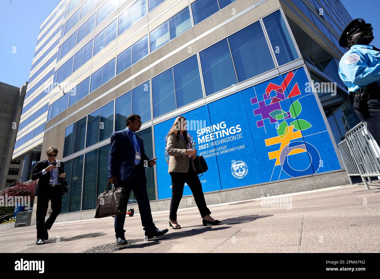 Washington, United States. 12th Apr, 2023. Delegates arrive at ...