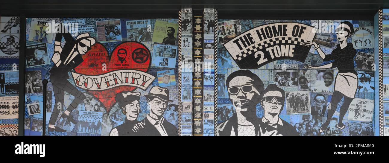 2 Tone art designs on the Pool Meadow Bus Station, Millennium place ...