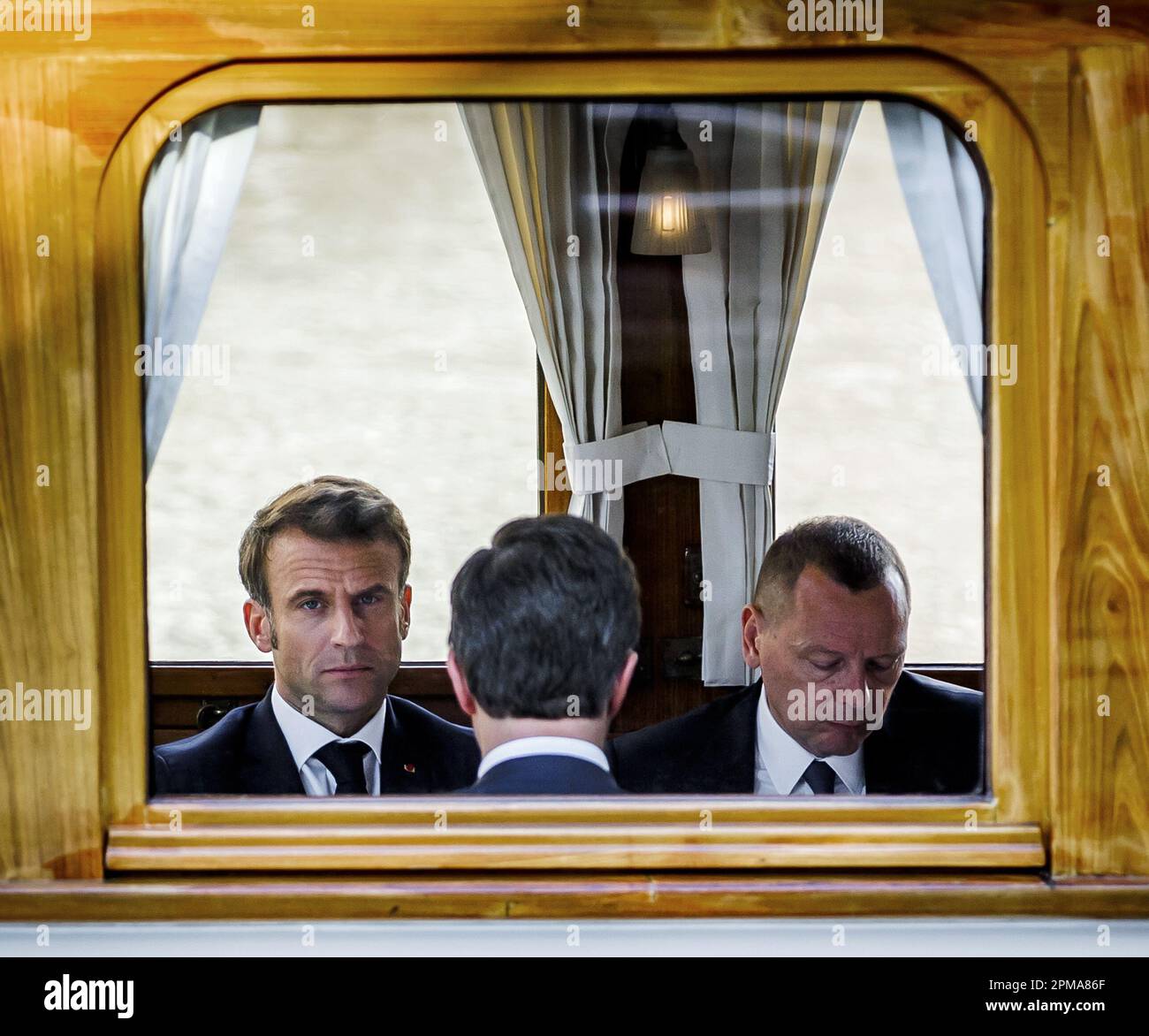 AMSTERDAM - French President Emmanuel Macron and Prime Minister Mark ...