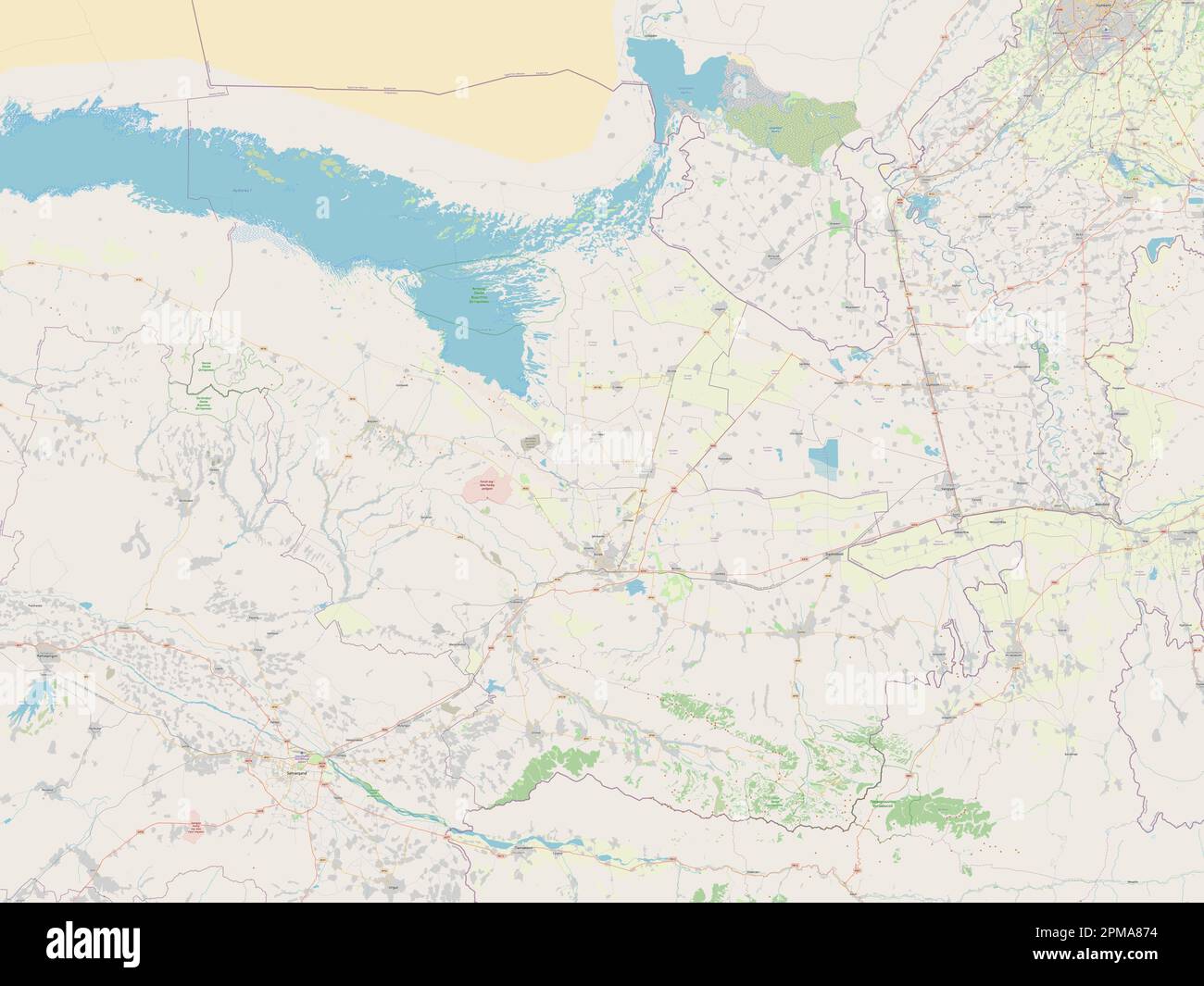 Jizzakh, region of Uzbekistan. Open Street Map Stock Photo - Alamy