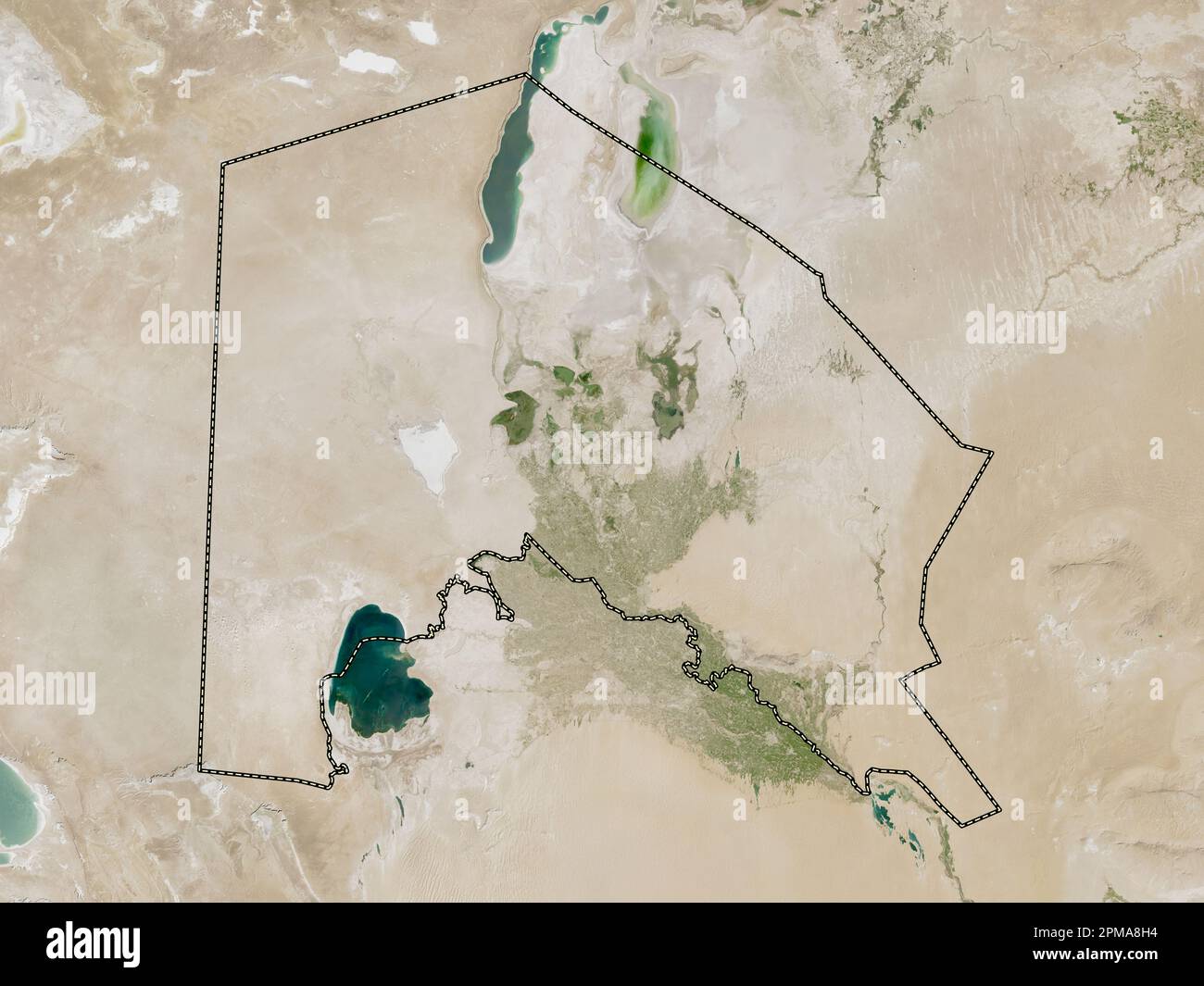 Karakalpakstan, autononous region of Uzbekistan. Low resolution ...