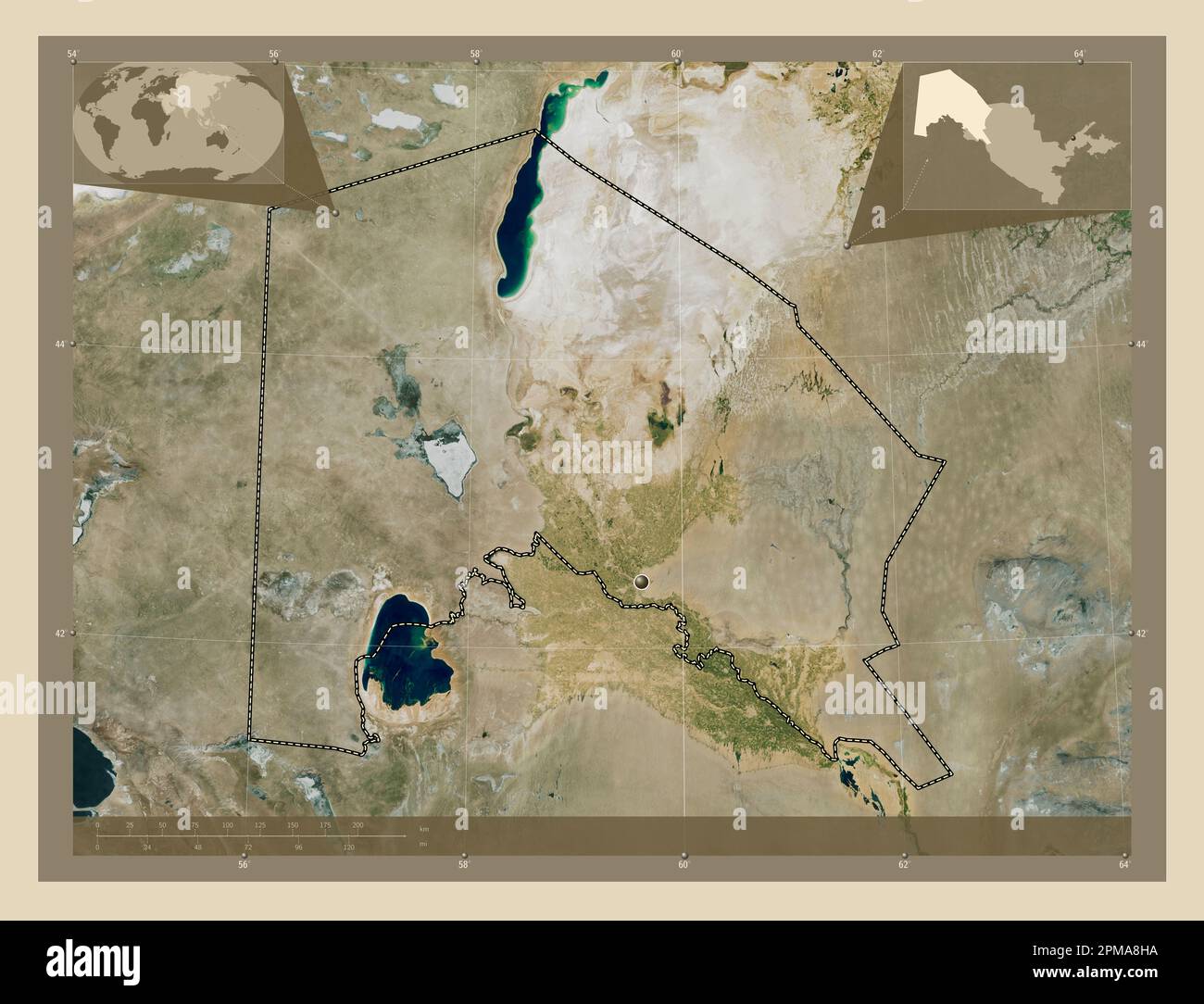 Karakalpakstan, autononous region of Uzbekistan. High resolution ...