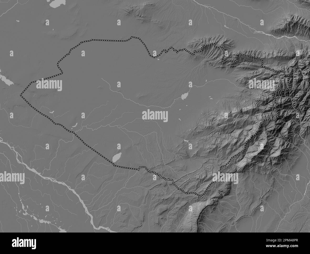 Map of kashkadarya Black and White Stock Photos & Images - Alamy