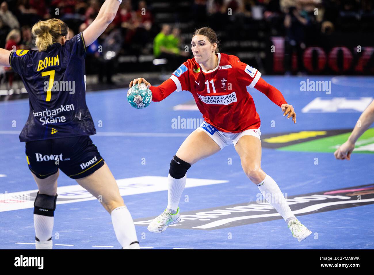 Copenhagen, Denmark. 11th Apr, 2023. Line Haugsted (11) of Denmark seen ...