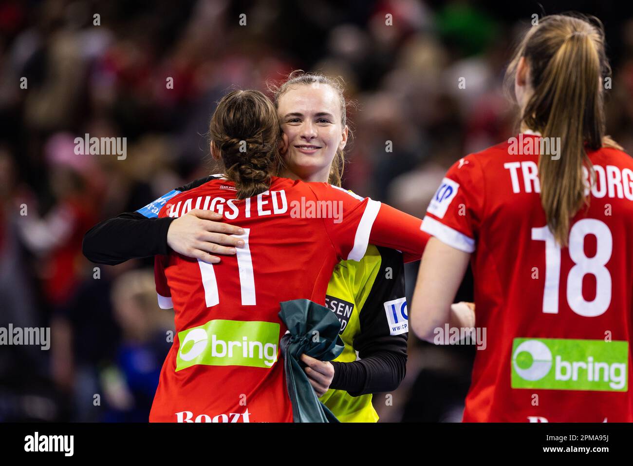 Copenhagen, Denmark. 11th Apr, 2023. Anna Kristensen (12) and Line ...