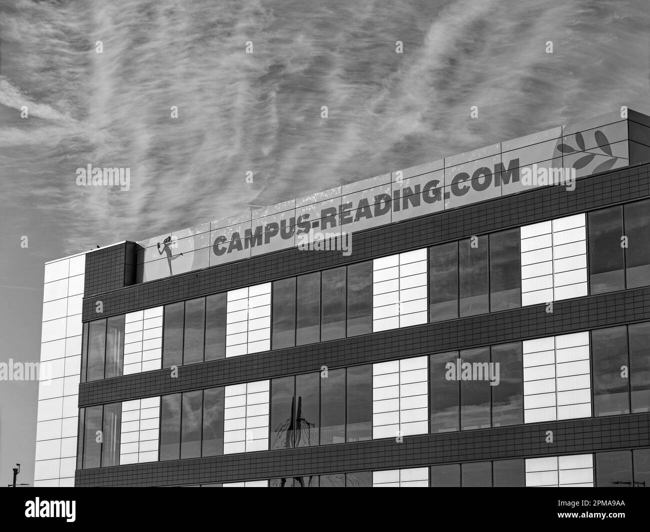 Black and White Office Building, Campus, Campus Reading, International ...