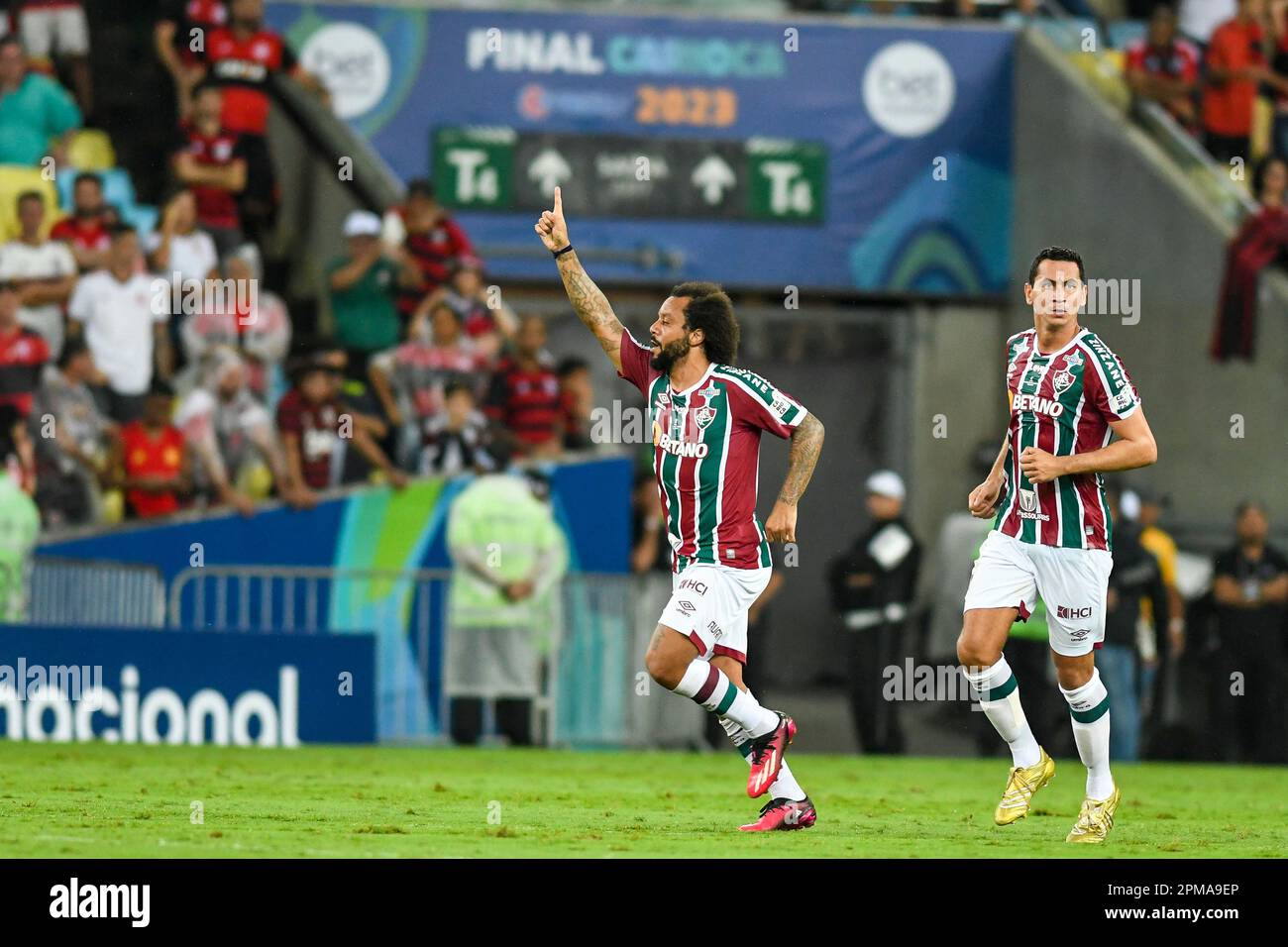 Rio, Brazil - april 9, 2023, Marcelo player in match between Fluminense ...