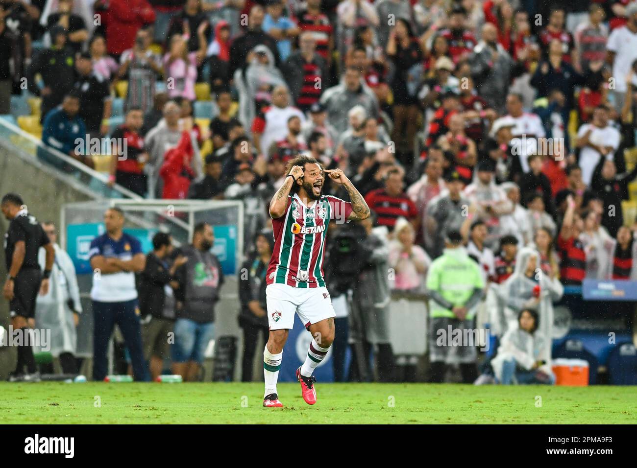 Rio, Brazil - april 9, 2023, Marcelo player in match between Fluminense ...