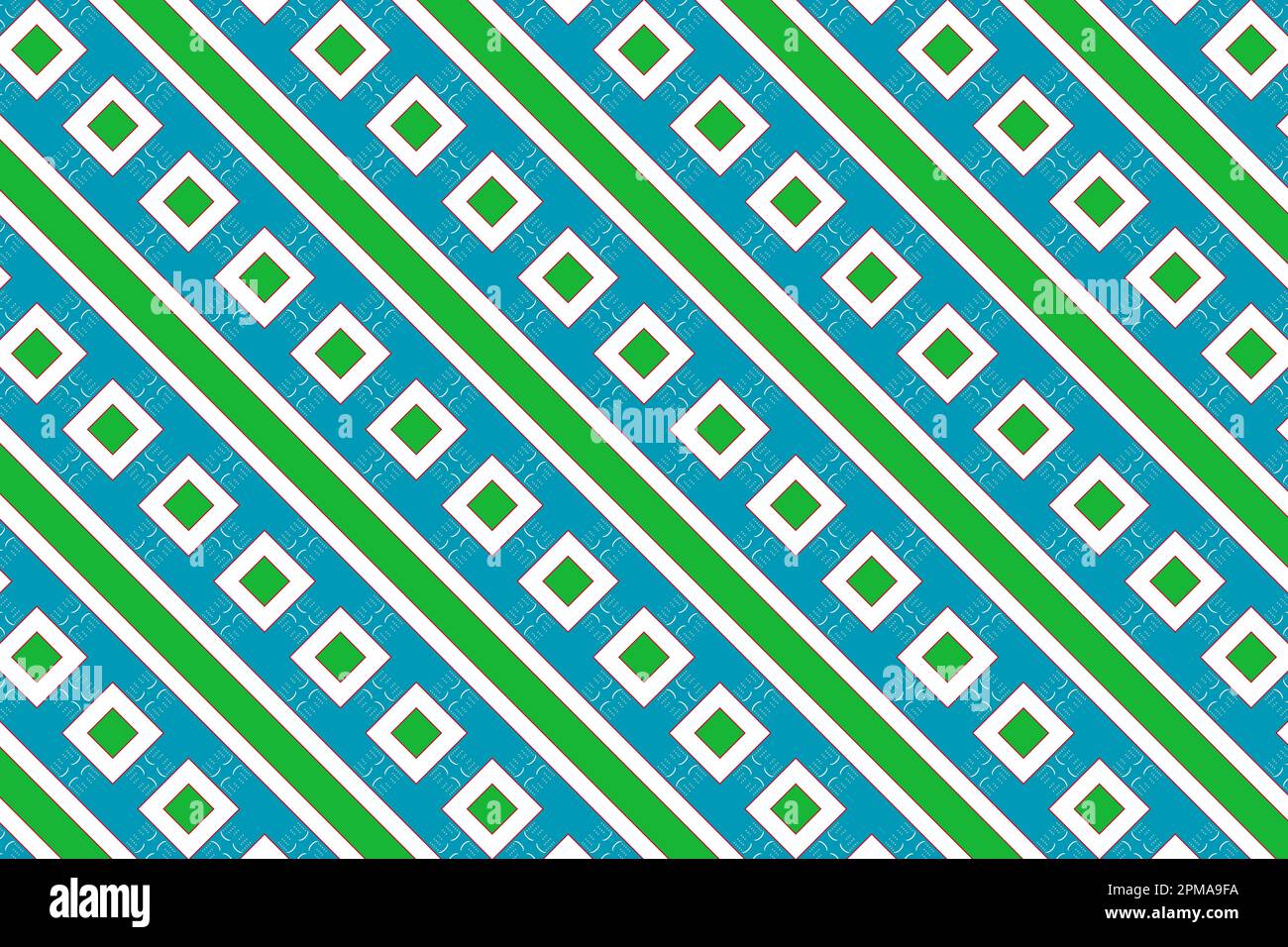 Geometric pattern in the colors of the national flag of Uzbekistan. The ...