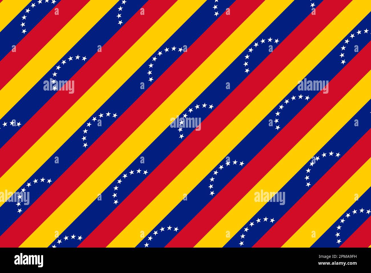Geometric pattern in the colors of the national flag of Venezuela. The ...