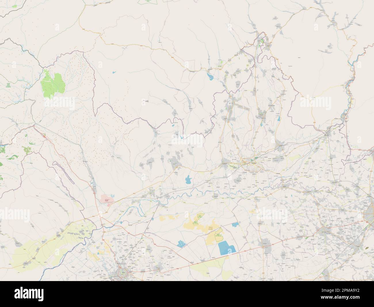 Namangan, region of Uzbekistan. Open Street Map Stock Photo - Alamy