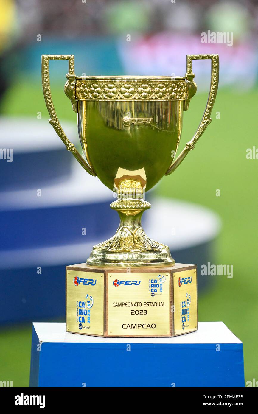 Rio, Brazil - april 9, 2023, Cup on display in match between Fluminense ...