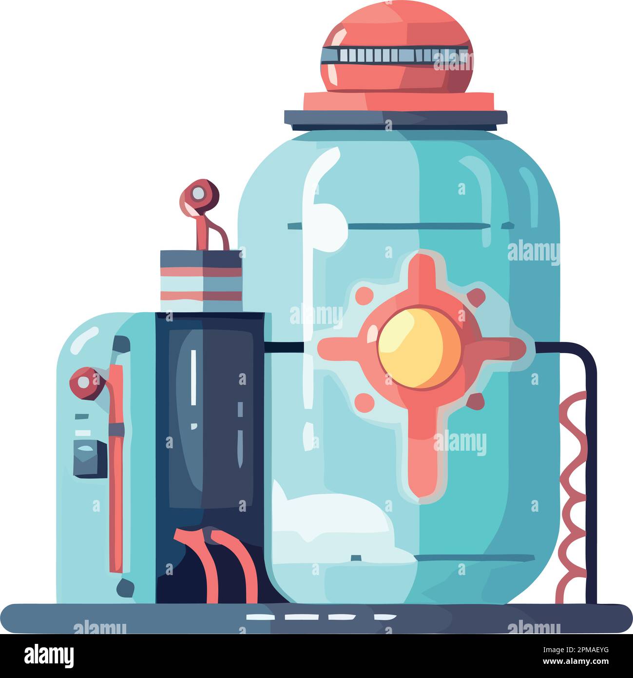 factory oil tank with power symbol Stock Vector Image & Art - Alamy