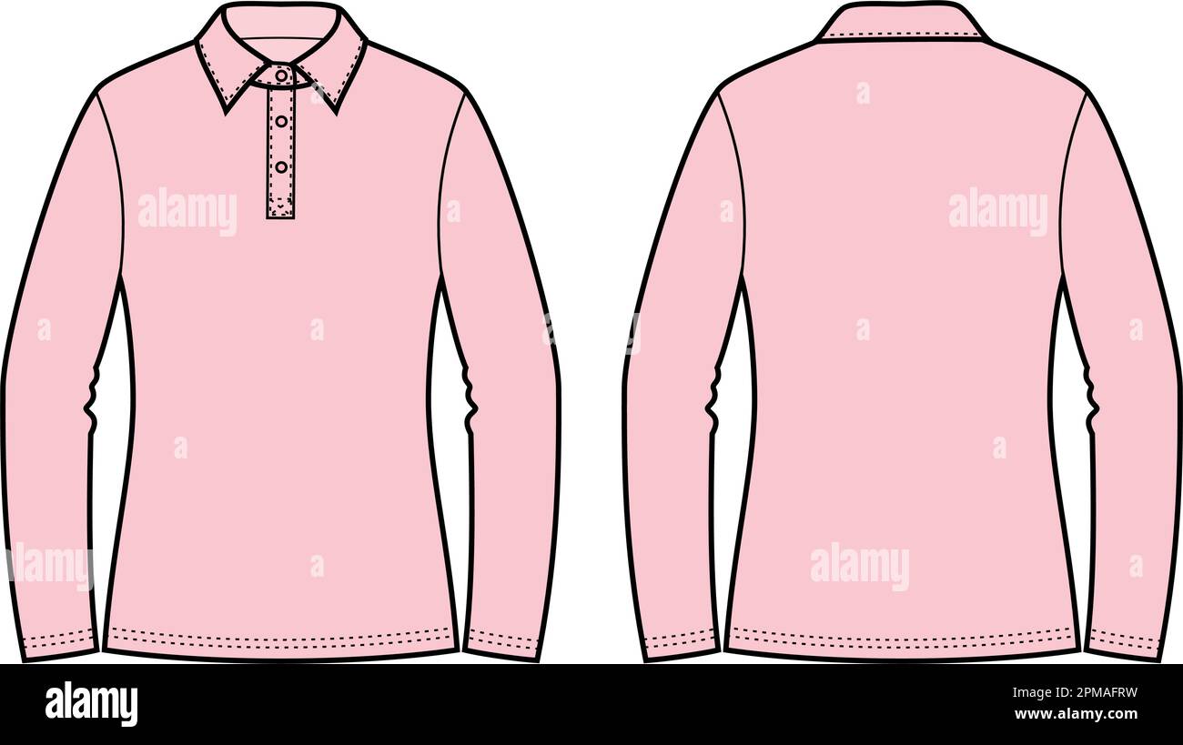 Womens polo jumper. Fashion CAD Stock Vector Image & Art - Alamy