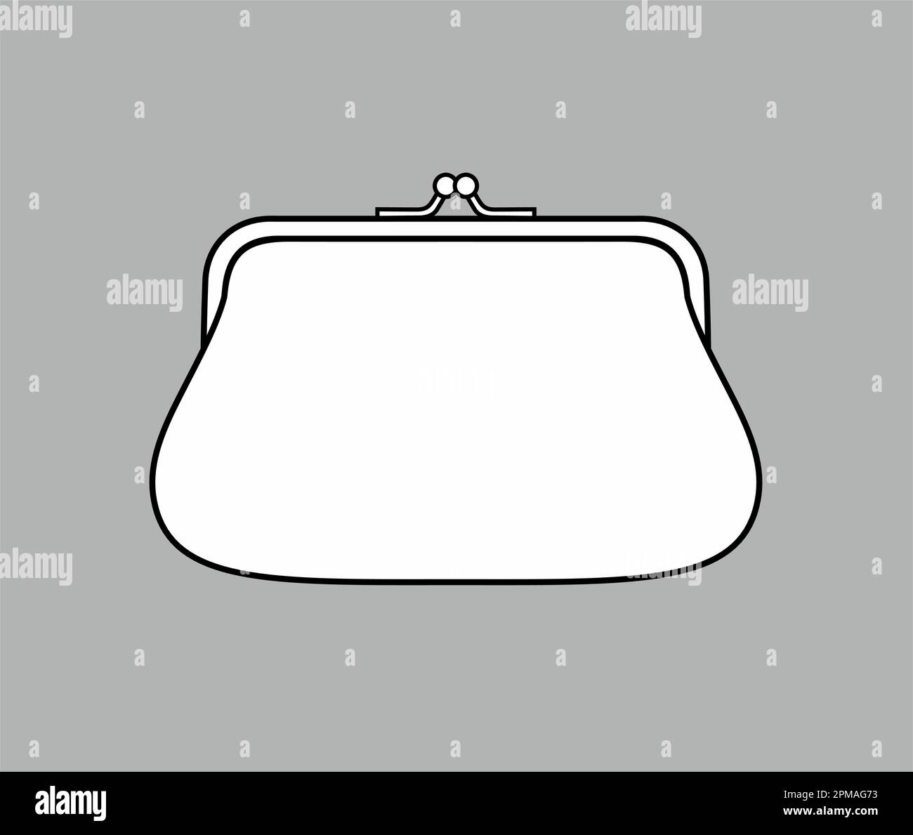 Purse on a background. Fashion CAD Stock Vector Image & Art - Alamy
