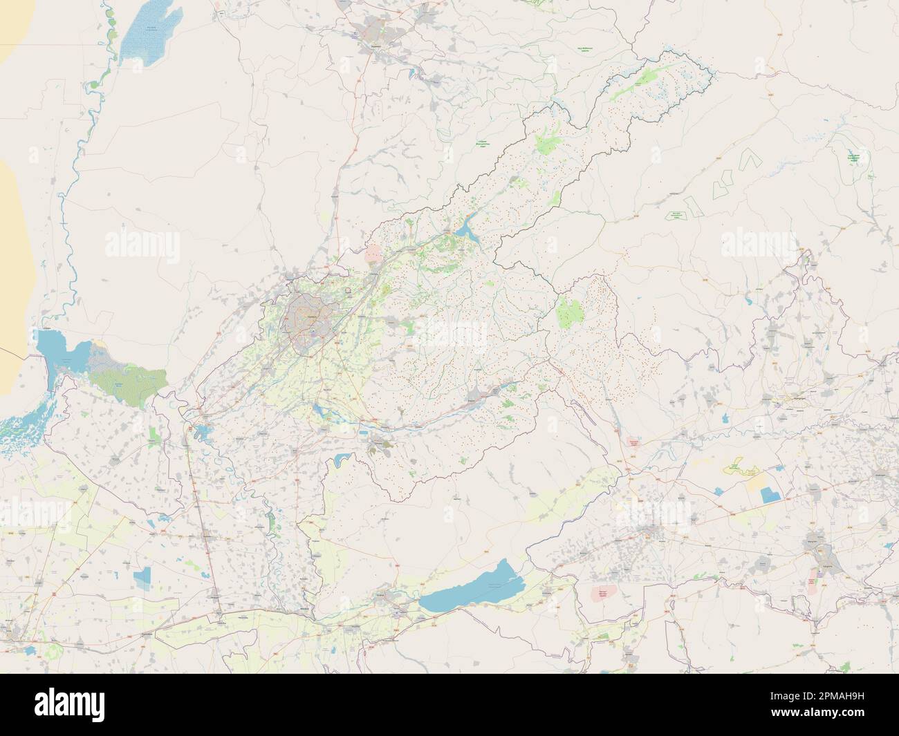 Tashkent, region of Uzbekistan. Open Street Map Stock Photo - Alamy