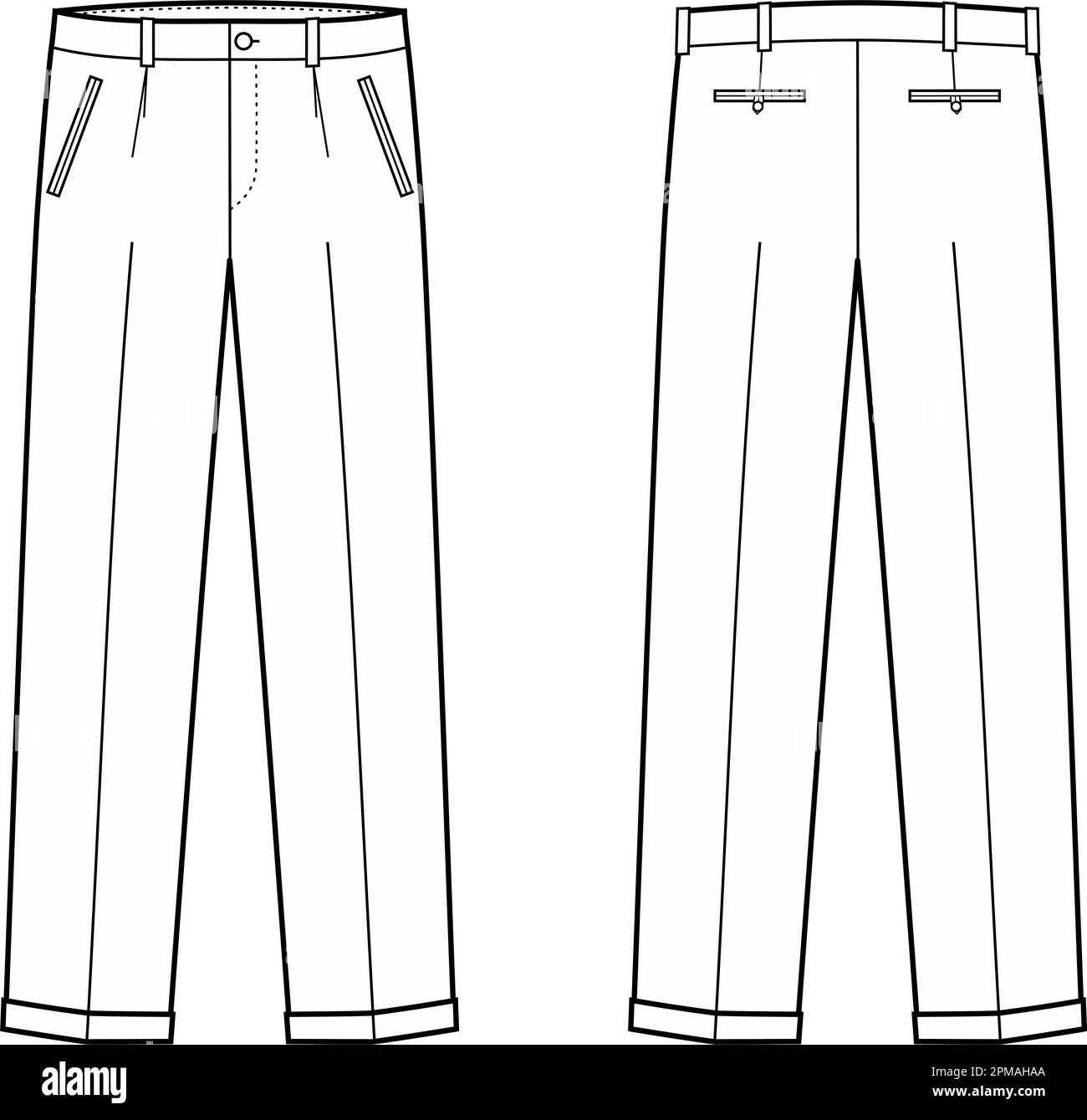 Mens business suit pants. Fashion CAD Stock Vector Image & Art - Alamy