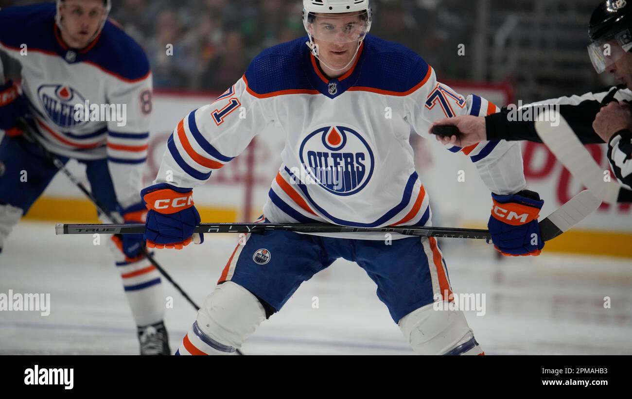 Edmonton Oilers center Ryan McLeod (71) in the second period of an NHL ...