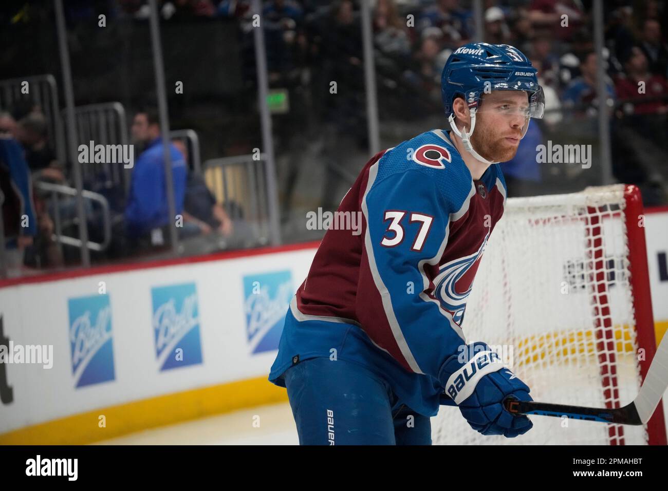 Colorado Avalanche left wing J.T. Compher (37) in the second period of ...