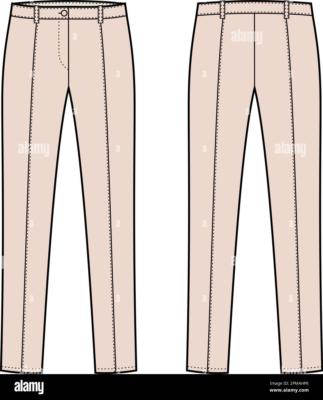 Womens business suit pants. Fashion CAD Stock Vector Image & Art - Alamy