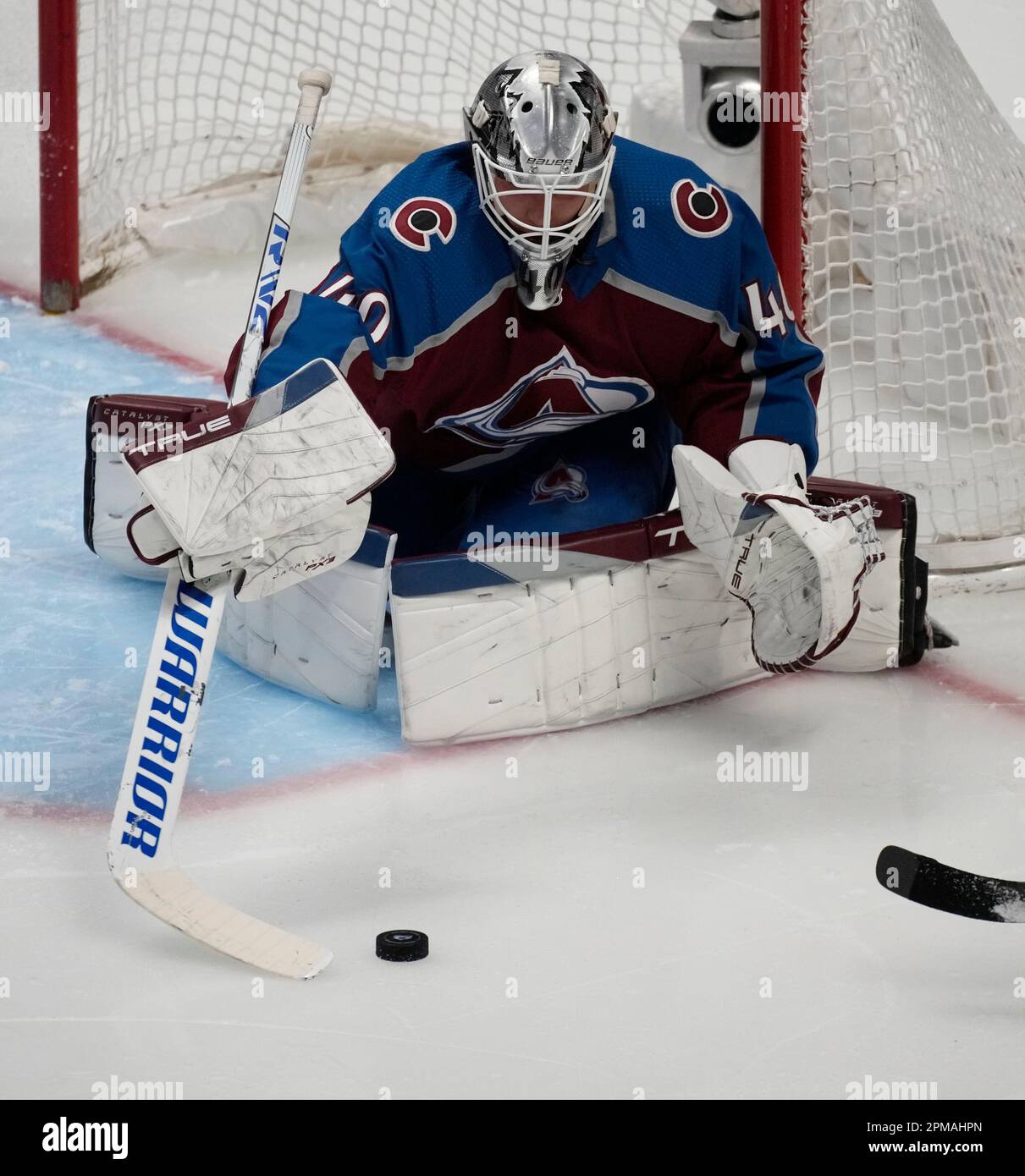 Colorado Avalanche goaltender Alexandar Georgiev (40) in the third ...
