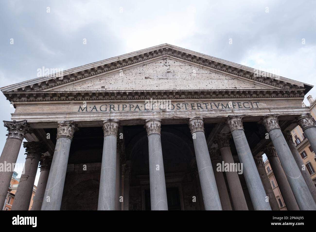 A view of Agrippa's Pantheon or Pantheon of Rome, ian ancient Roman ...