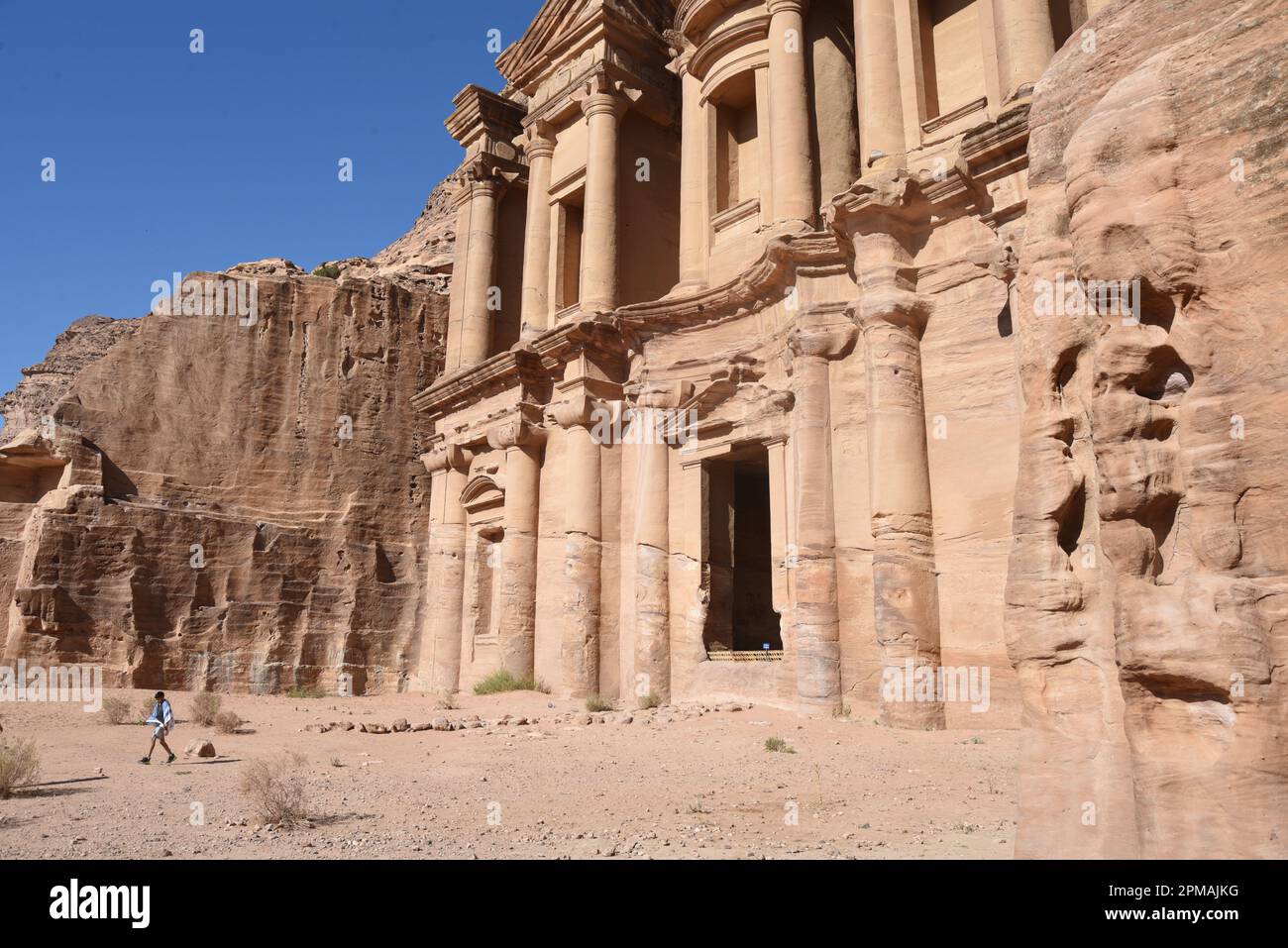 The Monastery Petra Stock Photo - Alamy