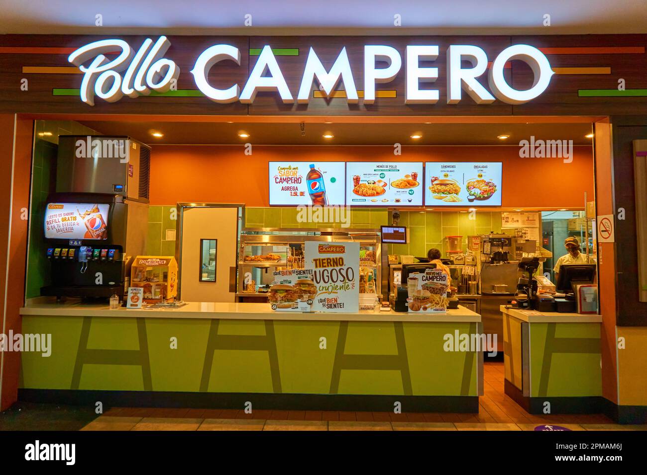 Fried chicken chain restaurant called Pollo Campero in Guatemala Stock ...