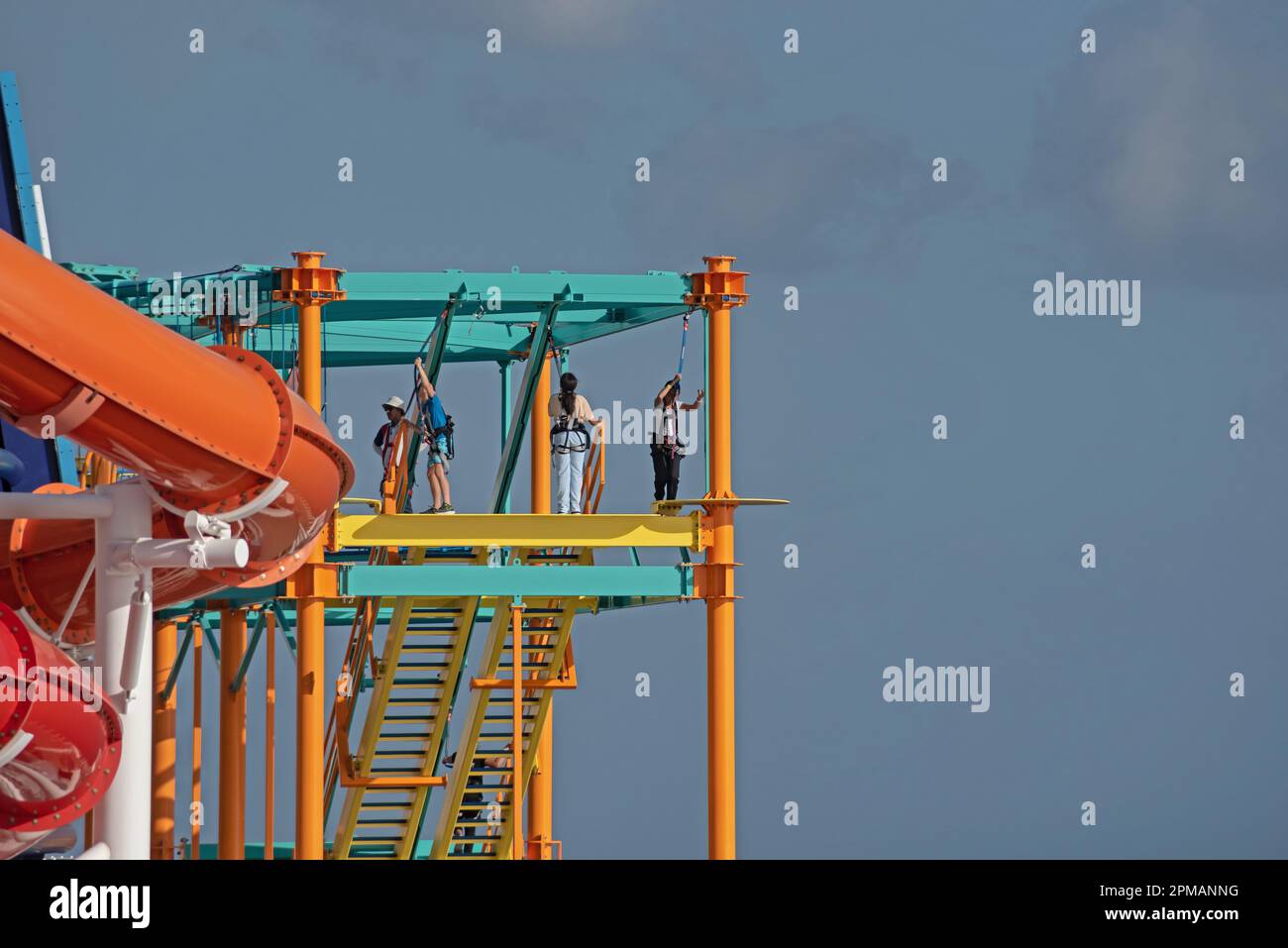Physical activity on the cruise liner ship Stock Photo - Alamy