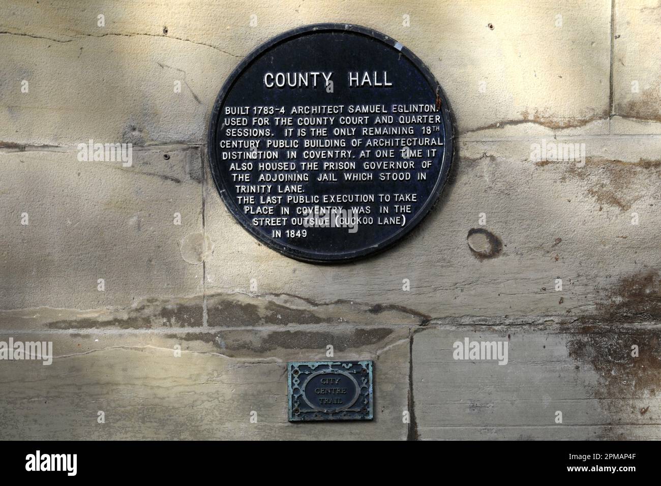 Plaque on town hall hi-res stock photography and images - Alamy