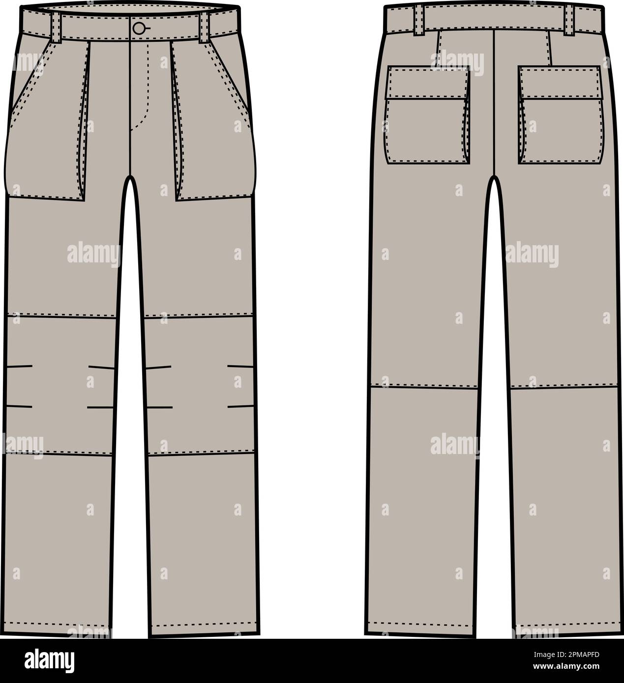 Mens work pants. Fashion CAD Stock Vector Image & Art - Alamy
