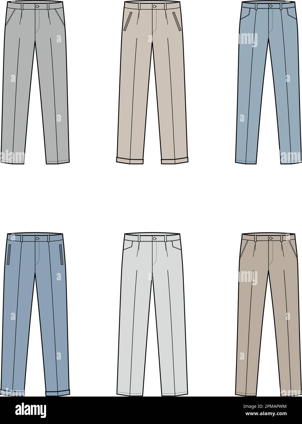 Mens business suit pants. Fashion CAD Stock Vector Image & Art - Alamy