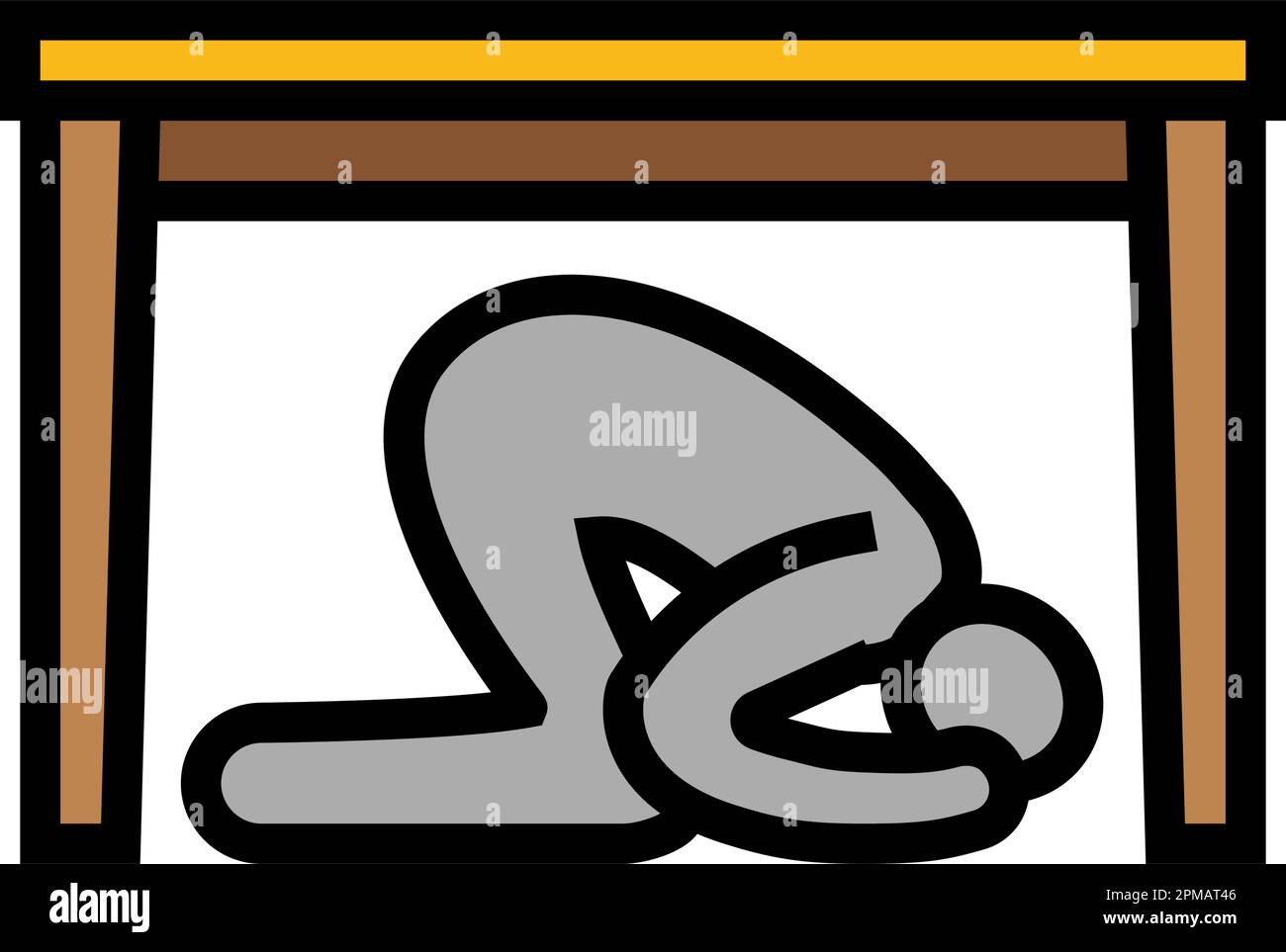 earthquake people safety color icon vector illustration Stock Vector ...