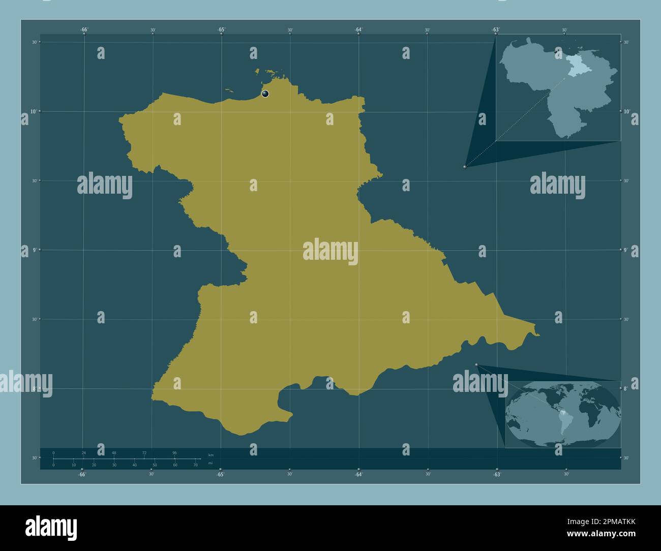 Map of anzoategui hi-res stock photography and images - Alamy