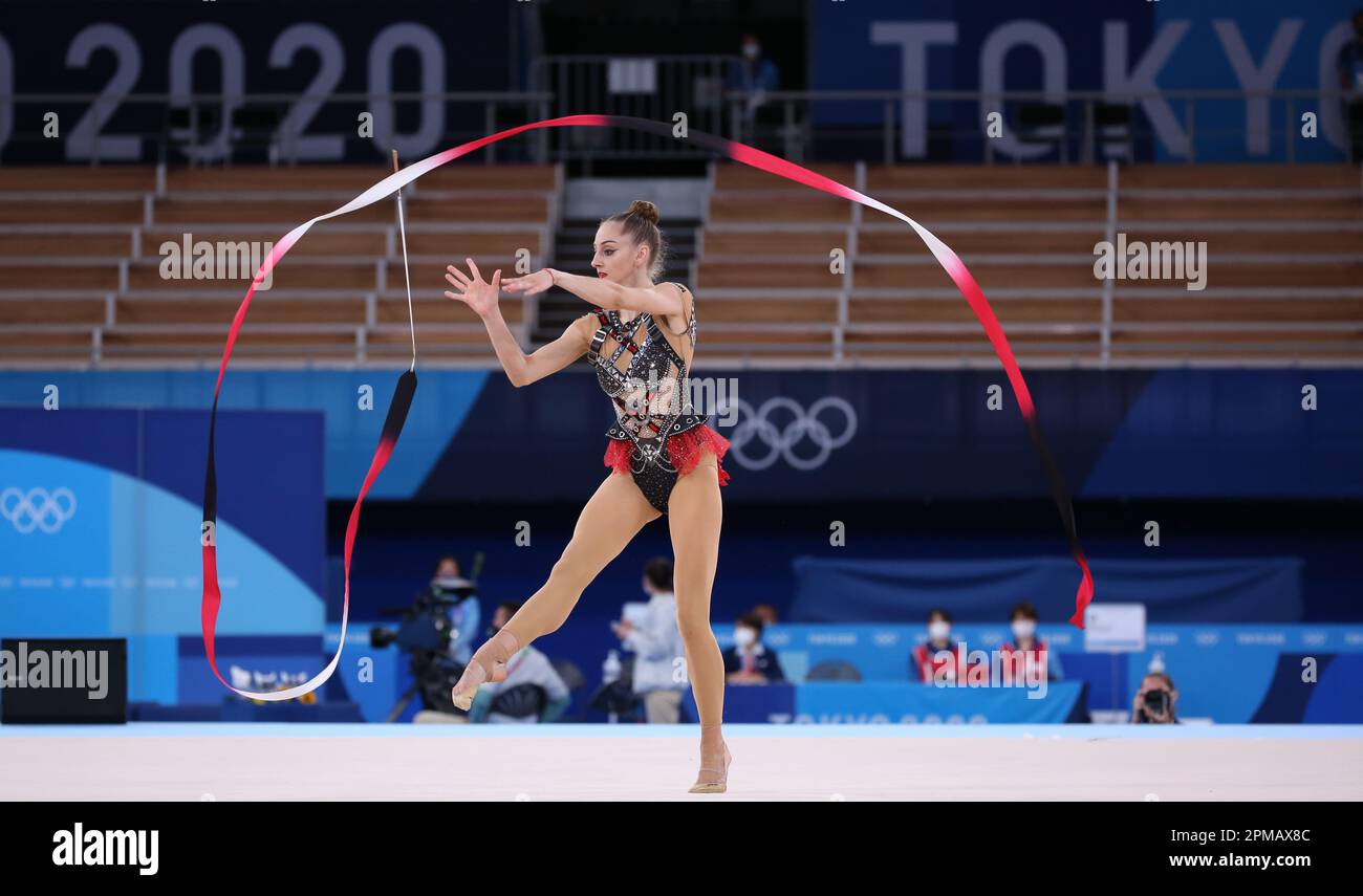 AUG 7, 2021 - Tokyo, Japan: Boryana KALEYN of Bulgaria performs her ...