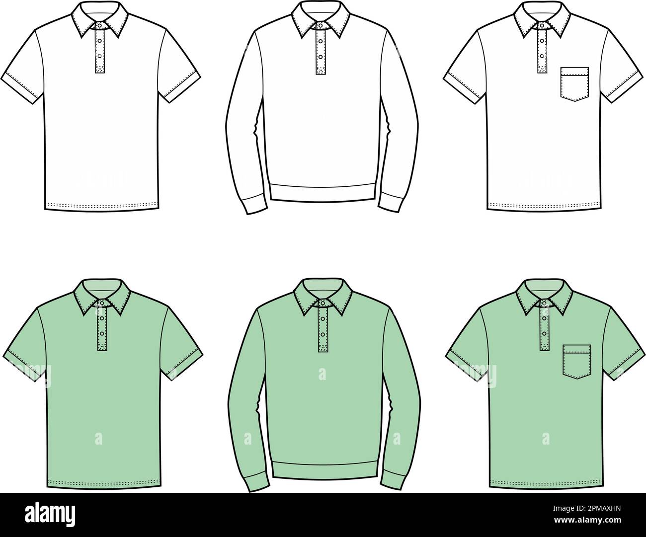 Mens polo t shirt and jumper. Fashion CAD Stock Vector Image & Art - Alamy