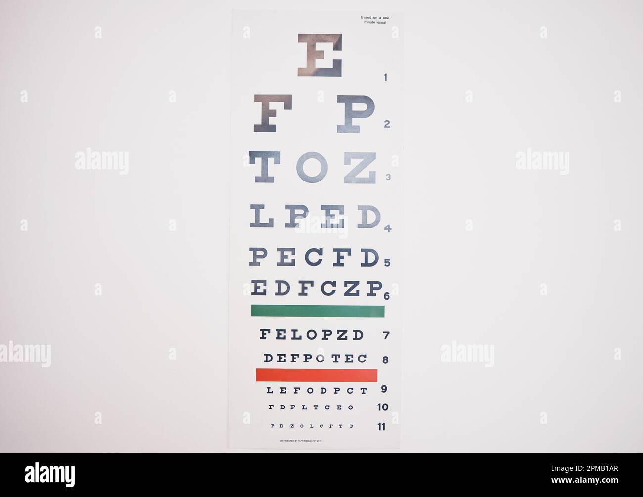 Eye care, chart and background of letters of optometry test, medical ...