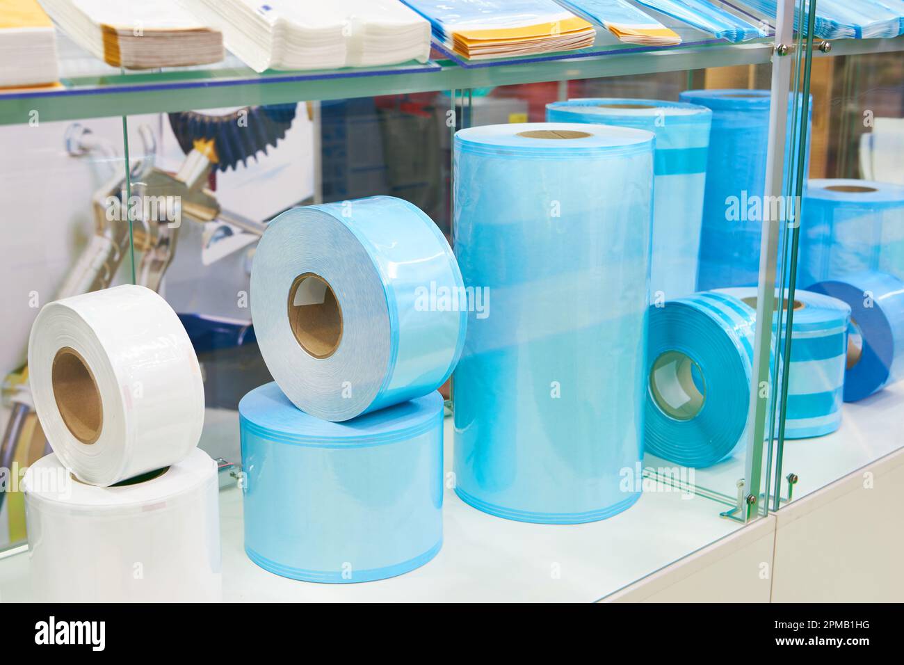 Flat rolls for steam and gas sterilization Stock Photo - Alamy