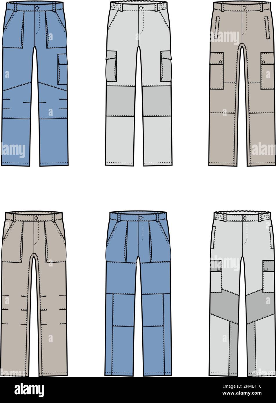 Mens work pants. Fashion CAD Stock Vector Image & Art - Alamy