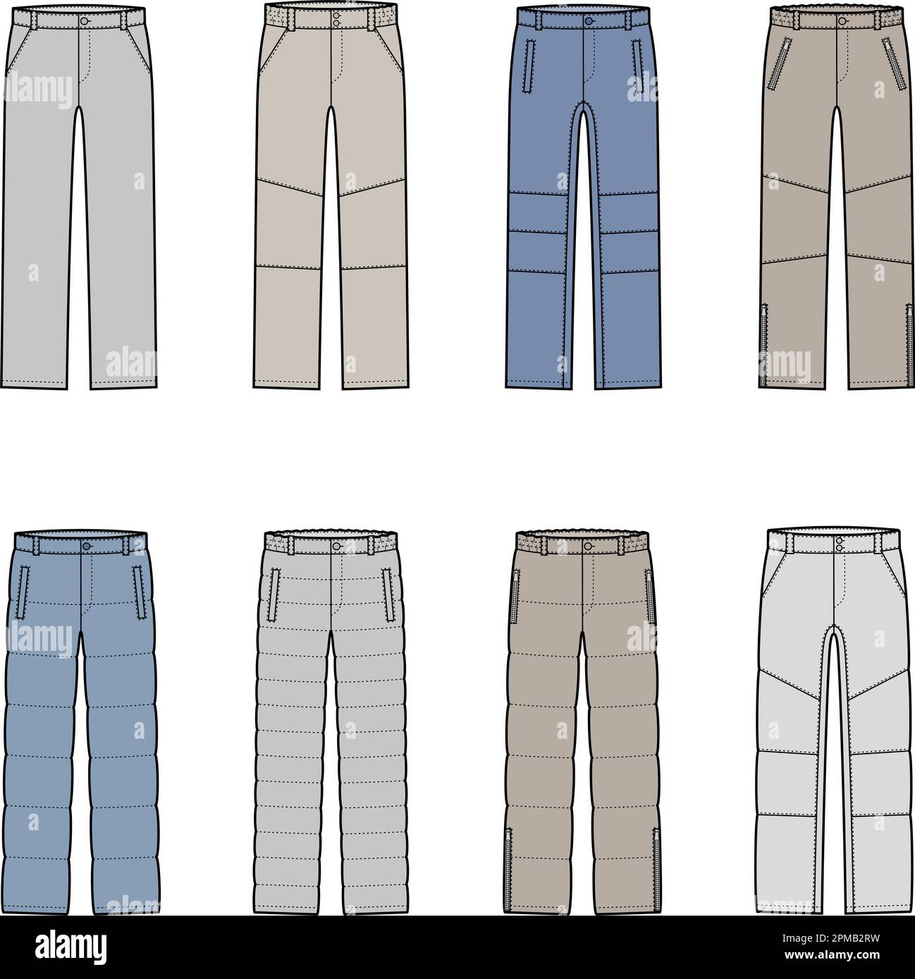 Mens down pants. Fashion CAD Stock Vector Image & Art - Alamy